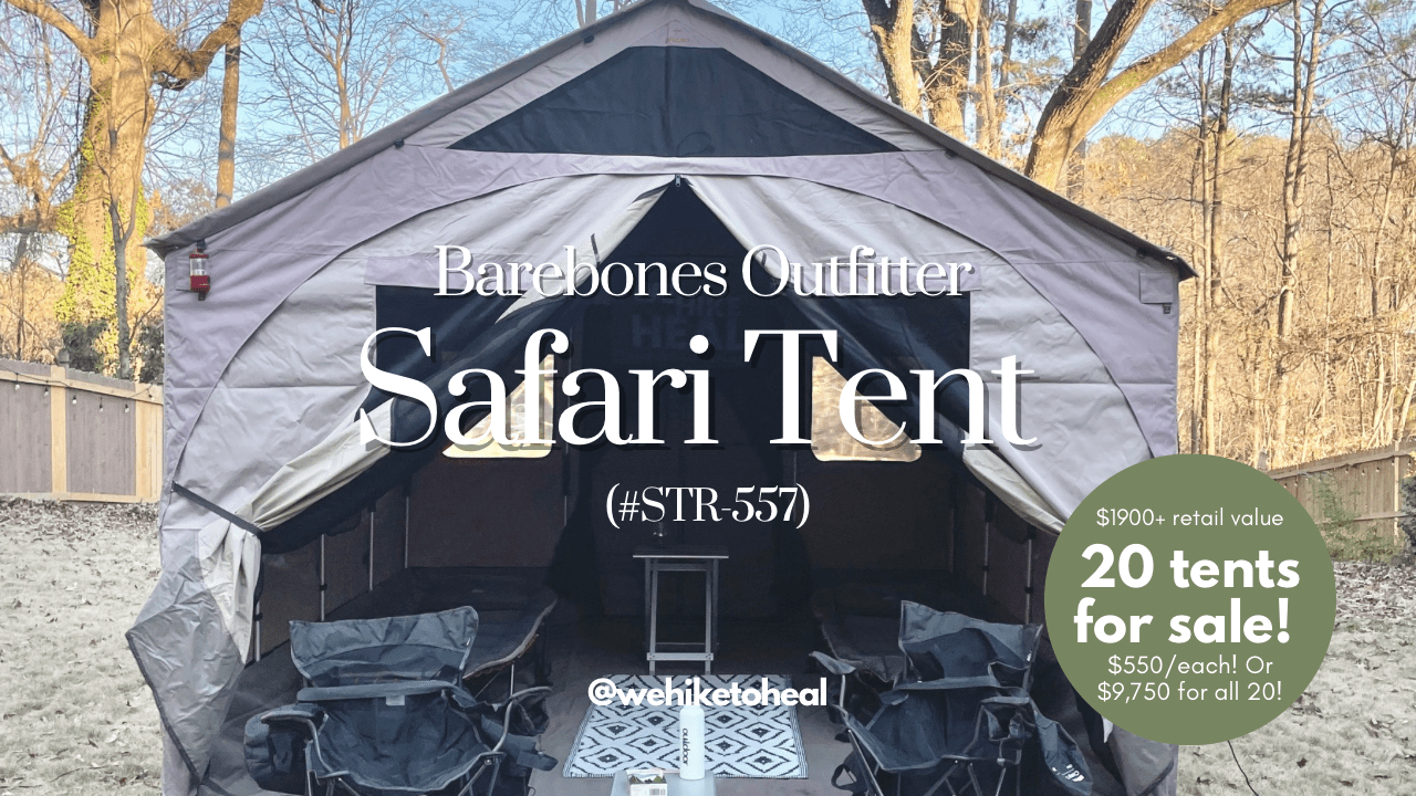 Barebones Outfitter Safari Tent - We Hike to Heal